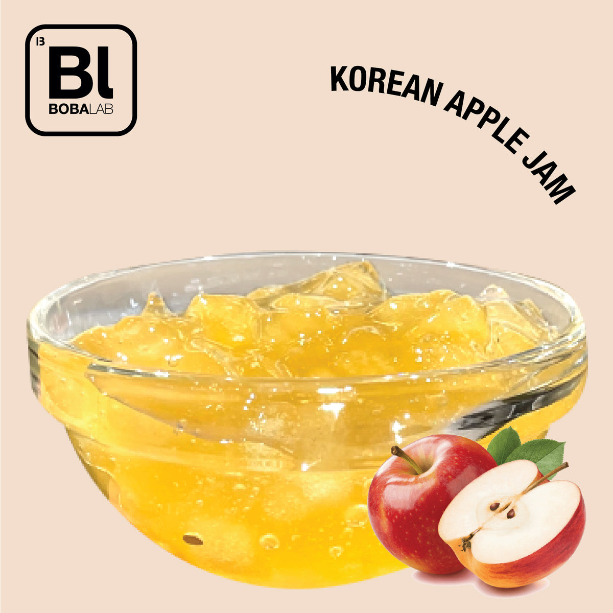 Korea Apple Jam 1.9kg/tub – Boba Lab